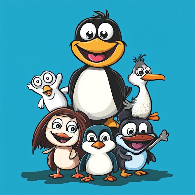 Design custom cartoon character art for you by Vleentile___ | Fiverr