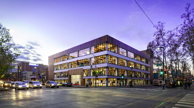 Remodel condominium commercial building,render office,cgi exterior ...