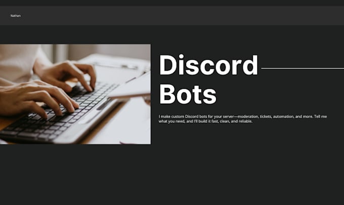 Create a discord bot by Fwnathan | Fiverr