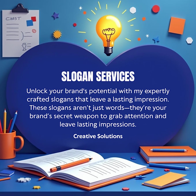 Create 4 catchy slogans for your business by Bizjeannie | Fiverr