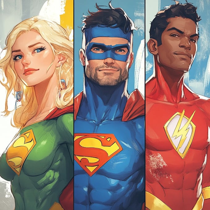 Do superhero comic page and book by Xemapecker | Fiverr