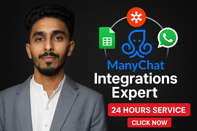 Integrate your manychat with google sheets, whatsapp api, or zapier by Botcraftershub | Fiverr