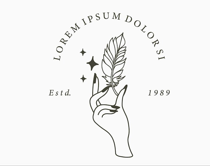 Design a gorgeous boho logo in illustrator design by Zara_carter | Fiverr