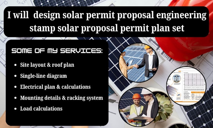 Design solar permit proposal engineering stamp solar proposal permit plan set by Sammywixwebsite ...