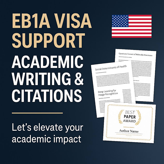 Write and publish article in peer review journals for eb1, eb1a, niw criteria by Scott_lawrence8 ...