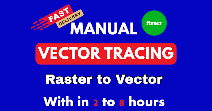 Recreate, convert the logo raster to vector by manual vector tracing by Shary_awan | Fiverr