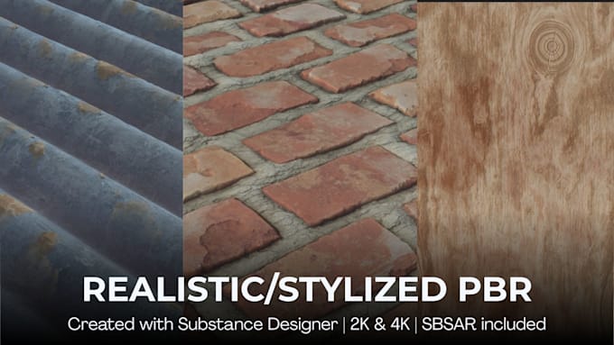 Create a seamless pbr texture in substance designer, realistic or ...