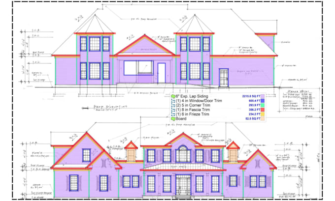 Material takeoff for stucco, siding, eifs, stone cladding, plaster in bluebeam by Thomas_arthur3 ...