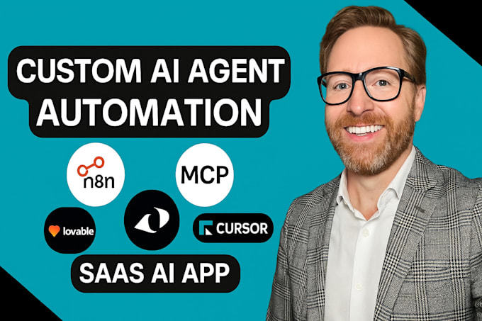Custom ai agent automation using n8n mcp lovable ai cursor ai saas ai app by Chevyagency | Fiverr