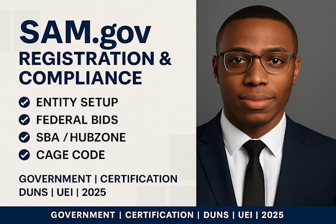 Assist with sam gov registration and compliance documentation by ...