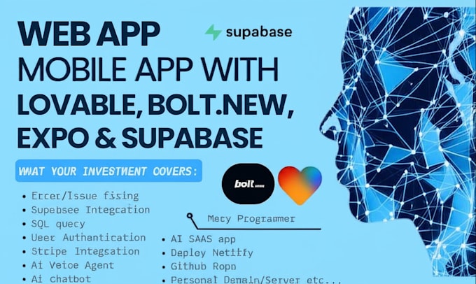 Build modern lovable website fix lovable ai lovable bolt new cursor replit expo by Aliences | Fiverr