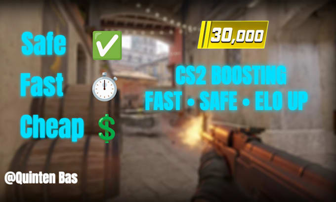 Boost your cs2 rank fast and safely by Quintenbas | Fiverr