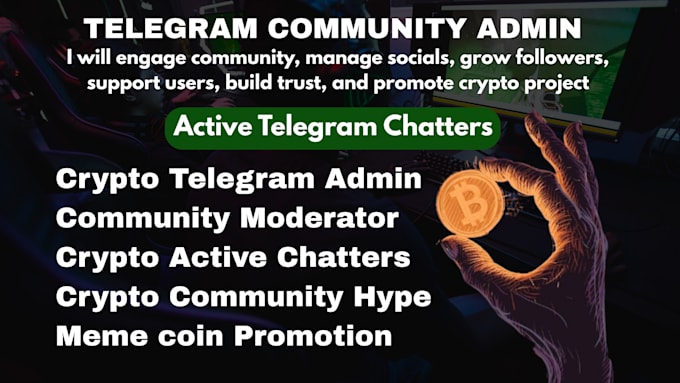 Do meme coin promotion telegram community group manager with discord ...