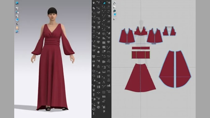 Make 3d clothes from 2d cad patterns with realistic clo3d simulation by ...