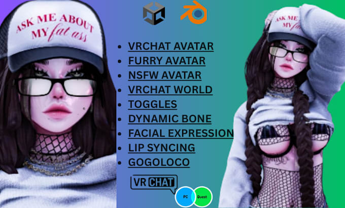 Create custom vrchat avatar vrc character vr avatar furry avatar vrc nsfw unity by ...