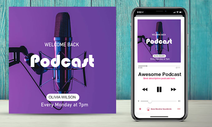 Design custom podcast cover art that grabs attention by Hurabmangrio ...