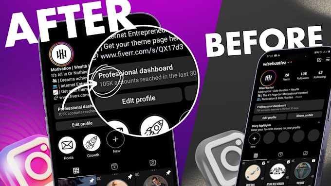 Grow your instagram theme page with viral content by Softweb_agency | Fiverr
