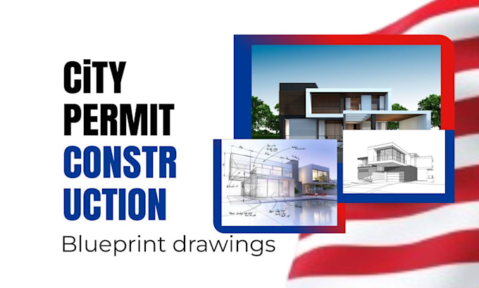 Provide 2d architectural drawings for usa city permits mep, site plans ...
