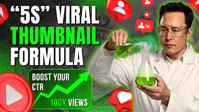 Create a viral stop scrolling youtube thumbnail using my secret 5s formula by Clod_blacksheep ...