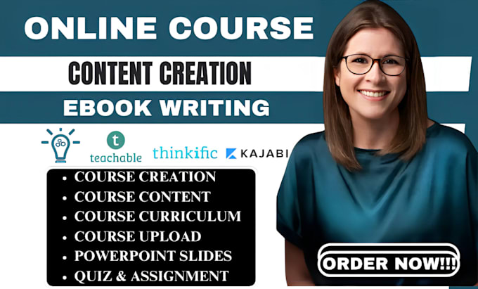 Create online course creation course content lesson plan course curriculum by Emiliacharlie | Fiverr