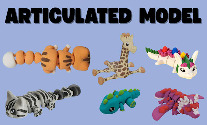 Design flexi model for printing 3d articulated model bjd toy ...