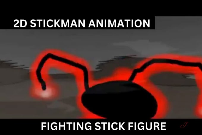 Make 2d stick figure animation 2d stickman explainer 2d fighting stick ...