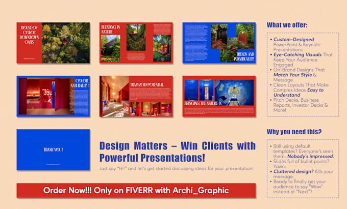 Create an impressive powerpoint or keynote presentation by Archi ...