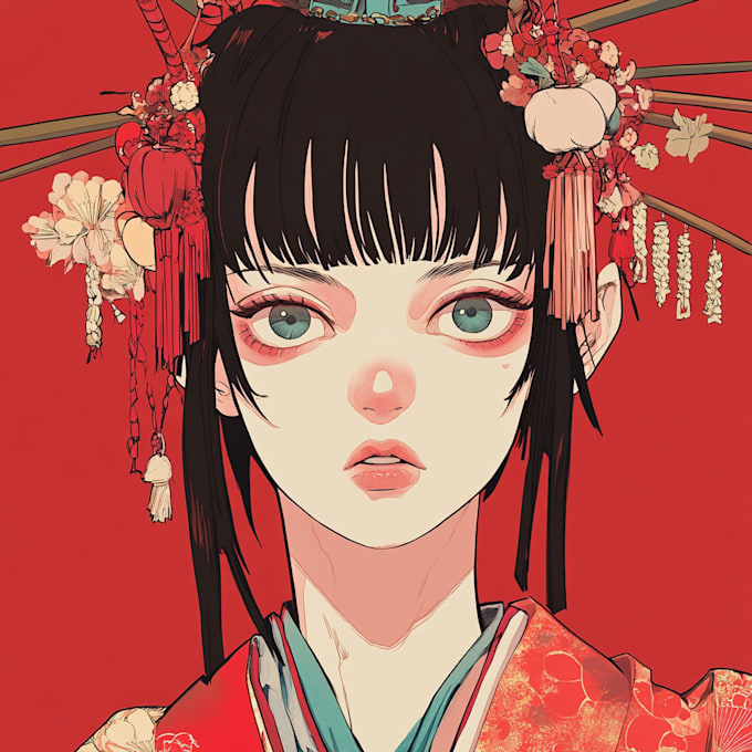 Draw anime character pfp illustrations by Delilahdson | Fiverr