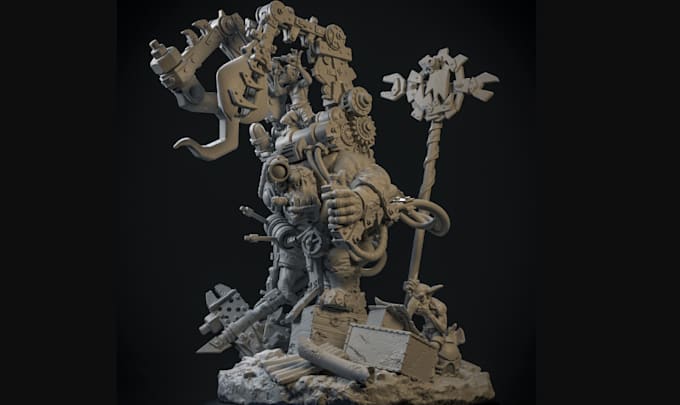 Be 3d zbrush sculptor, 3d printable toys, wargaming model,print stl ...