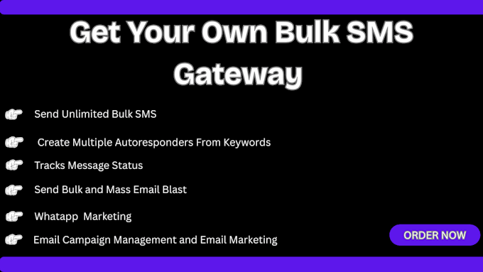 Send bulk sms marketing campaign, text message, sms blast, bulk messaging by Habdul_muizz | Fiverr