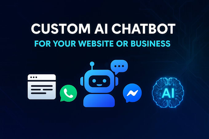 Build a custom ai chatbot for your website or business by Abrar_umrani786 | Fiverr