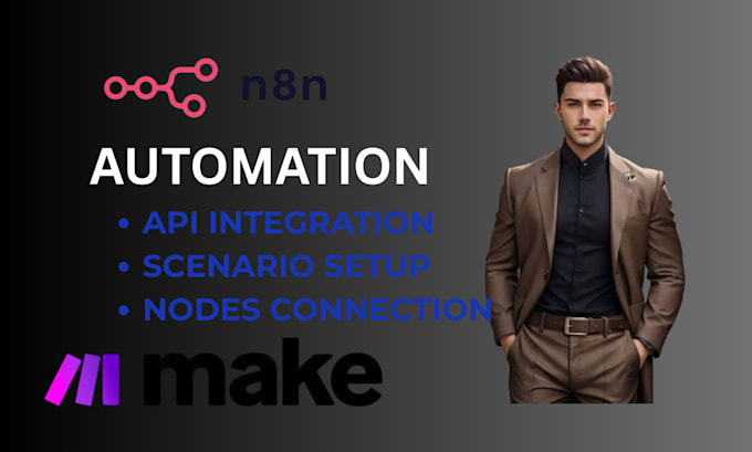 N8n automation zapier ai automation and integrate make com and n8n by Kezion22 | Fiverr