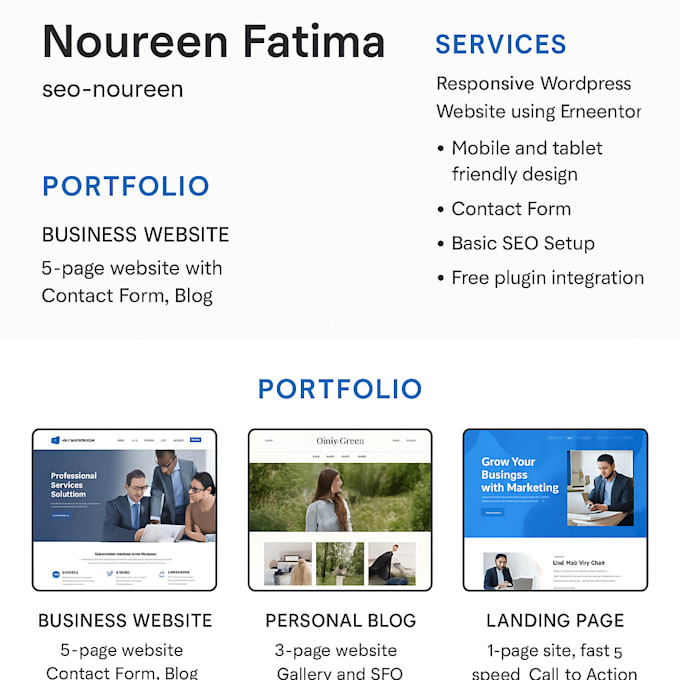 Design a responsive wordpress website using free elementor by Seo ...