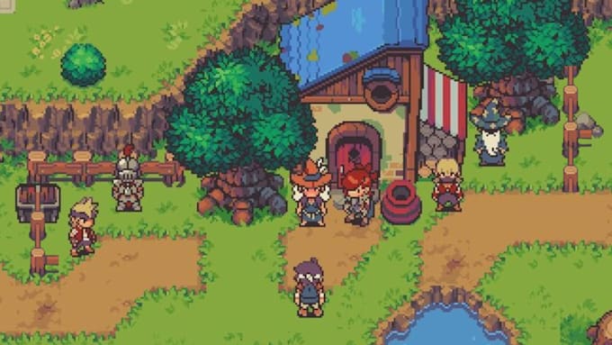 Design pixel art top down tileset game assets icons game environment ...