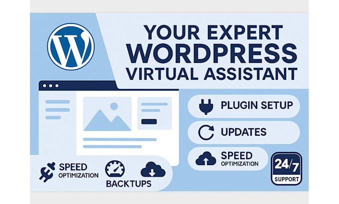 Be wordpress virtual assistant for all wp admin task by Husnain323 | Fiverr
