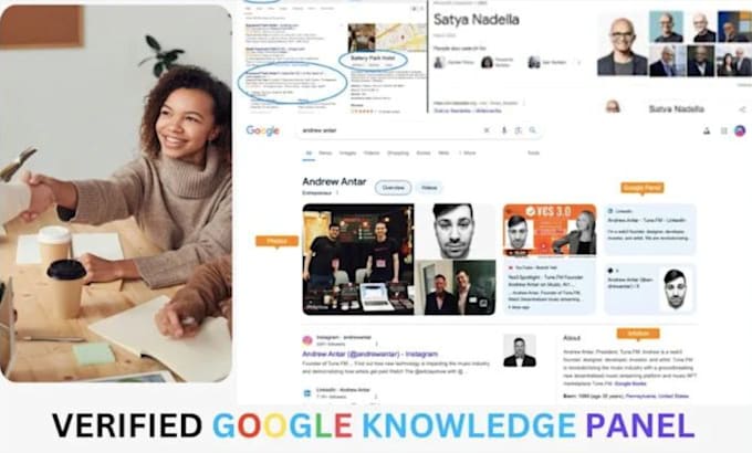 Create a verified and an approved google knowledge panel, graph for any category by Vielren | Fiverr