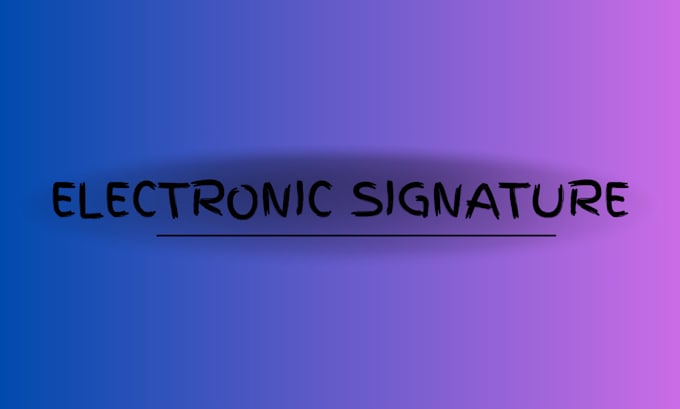 Convert handwritten signature to electronic signature by Richmond_stan ...