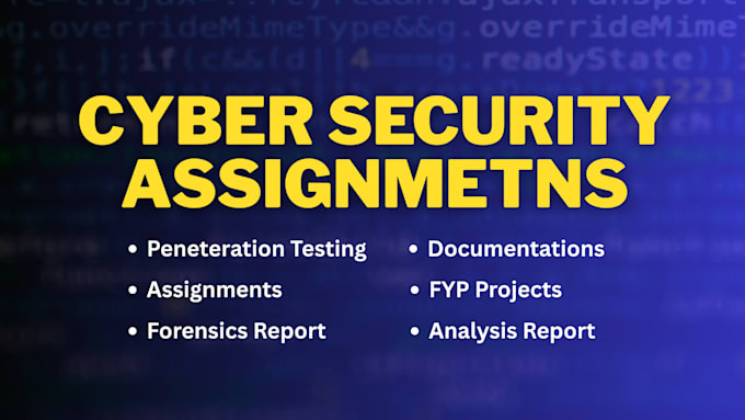 Do cyber security technical writing, assignment, report, project by ...