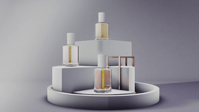 Craft high end 3d perfume animation with cinematic bottle visuals ...