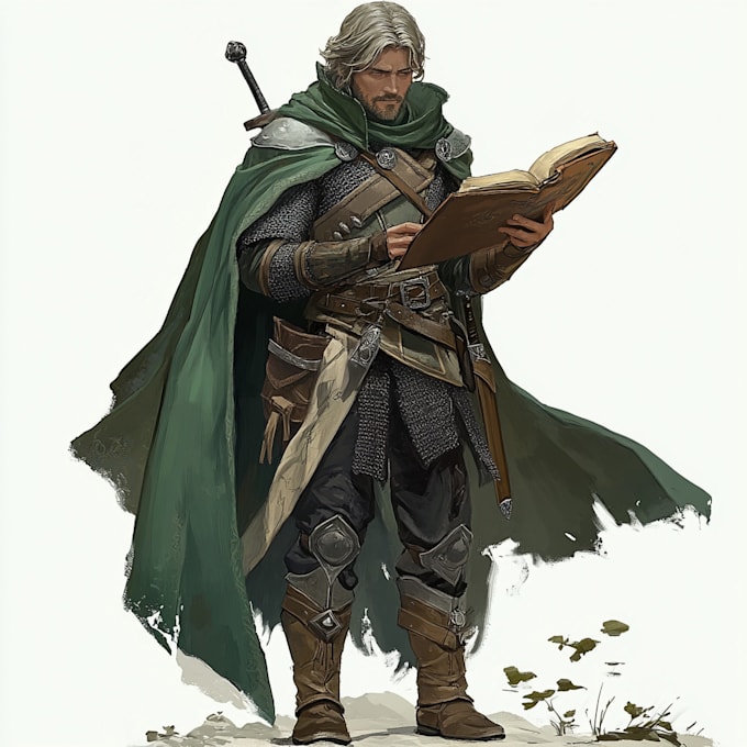 Make your dnd character illustration by Shemikawallace | Fiverr