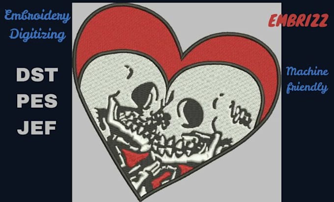 Digitize logo unique and machine friendly embroidery by Embrizz | Fiverr