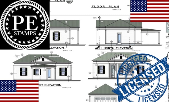 Structural design, architectural, blueprint mep pe stamp autocad city ...
