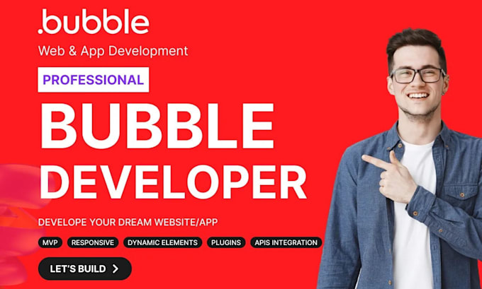 Do bubble mvp, bubble io website, build bubble app, bubble developer for you by Sakhan6 | Fiverr