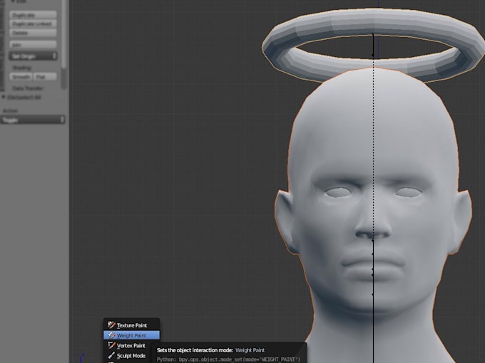 Weight paint any mesh in blender, 3d rig, cloth simulation, fix ...