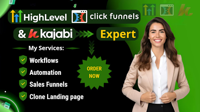 Clone gohighlevel sales funnel copy and migrate website kajabi ghl landing page by Lucia_sofi ...