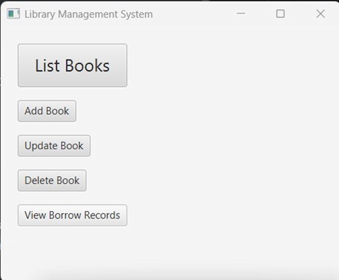 Deliver A Javafx Library System With Mysql Crud For Learning Demo By