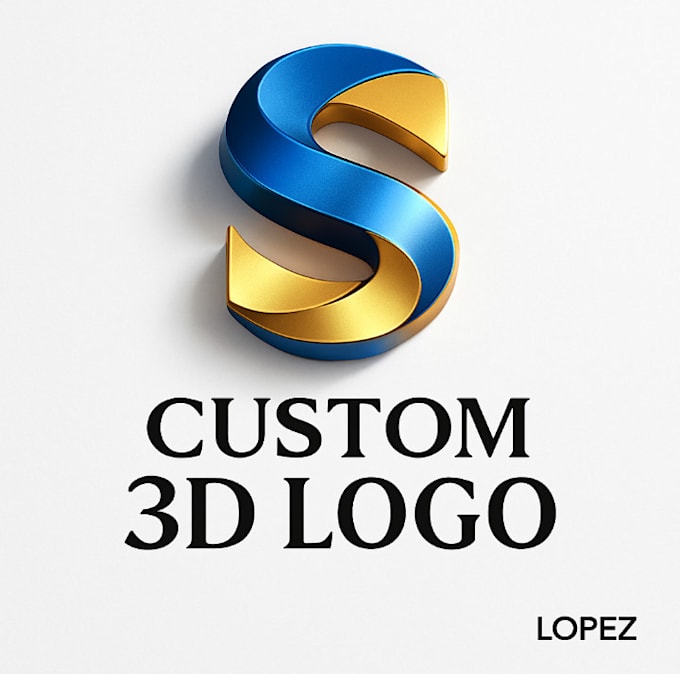 Create a custom 3d logo with high end mockup by Abrahamnathanae | Fiverr
