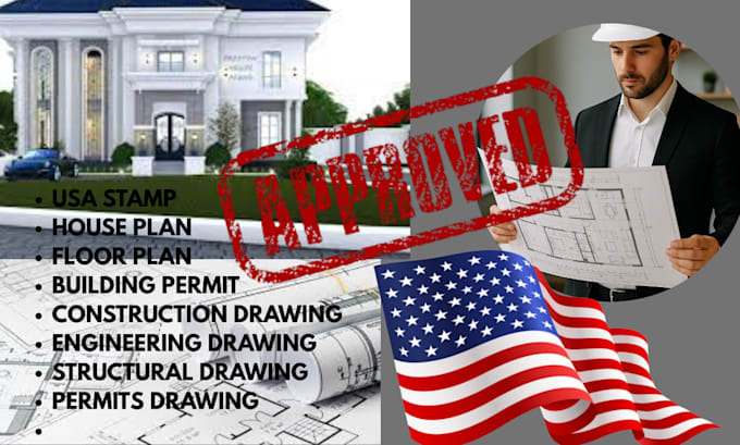 Draw, stamp architectural drawing, structural engineering drawing california by Harold_wilson45 ...