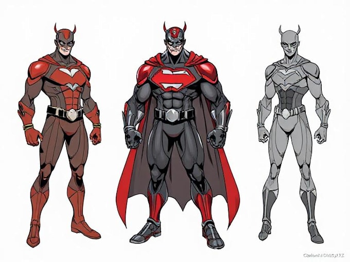 Design superhero character design concept art for your comic by ...