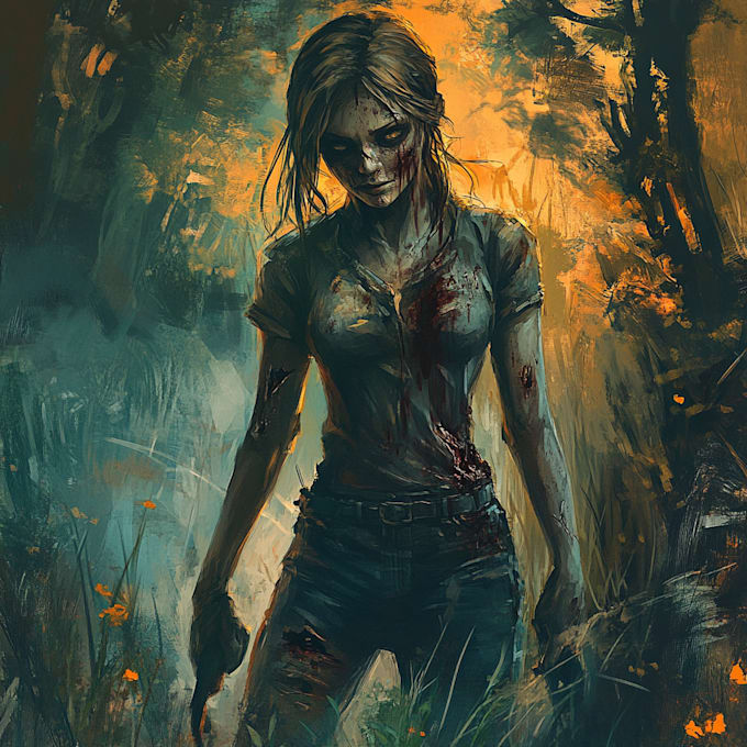 Do horror character art and horror character design in unique style by ...